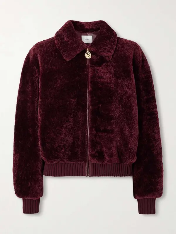 JOSEPH Shearling Bomber Jacket