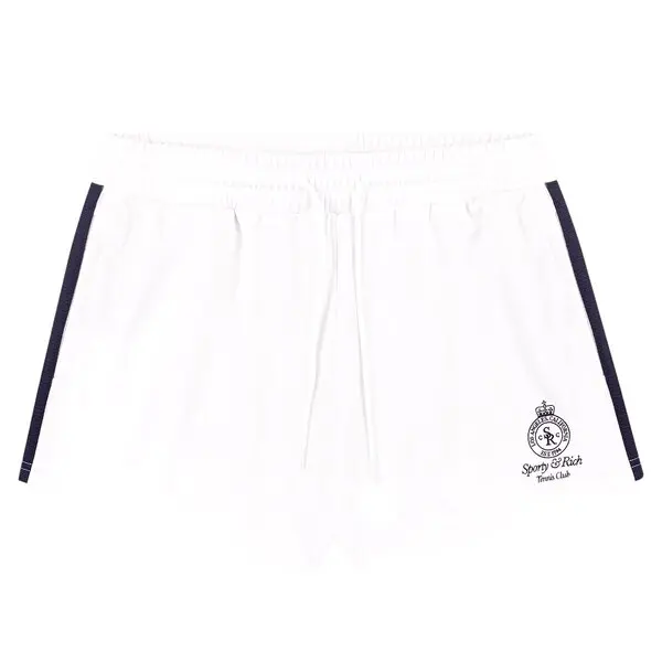 SPORTY & RICH Crown Tennis Roller Short - White