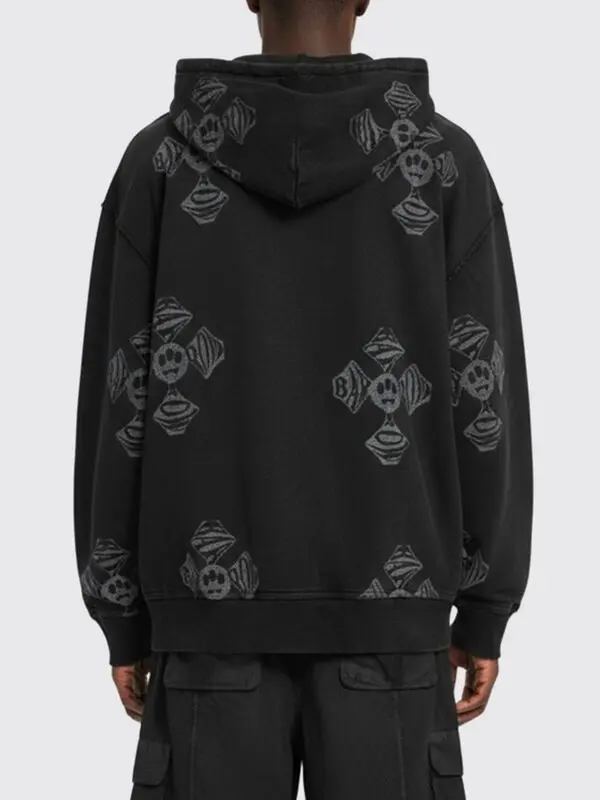 BARROW Printed Zip-up Sweatshirt
