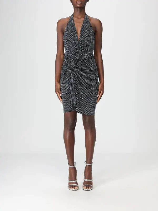 Alexandre Vauthier Halterneck Embellished Mini Dress - Blue