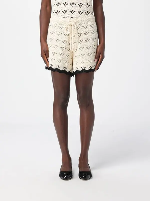 Zimmermann Crochet Shorts - Beige