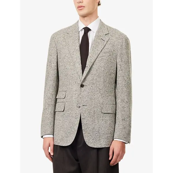 Dunhill Single-breasted Notched-lapel Tweed-wool Jacket