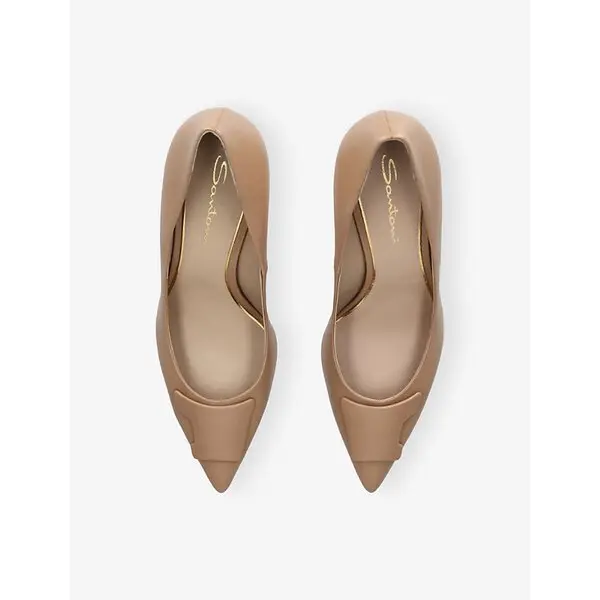 Santoni Sibille Leather Courts - Mid Brown