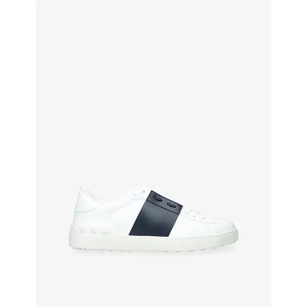 Valentino Garavani Leather Trainers - White/navy