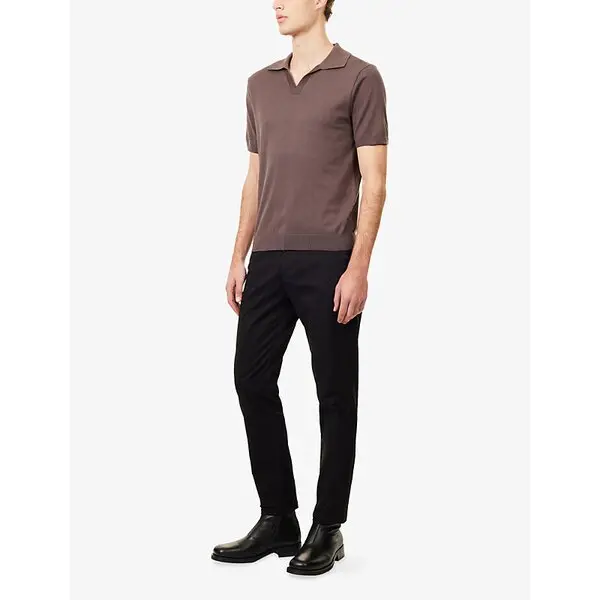 RAITH Privia Short-sleeve Knitted Polo Top