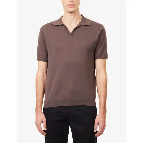 RAITH Privia Short-sleeve Knitted Polo Top