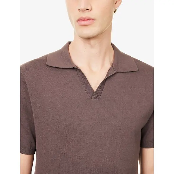 RAITH Privia Short-sleeve Knitted Polo Top