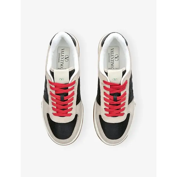 Valentino Garavani Sparry Leather Trainers - White/blk