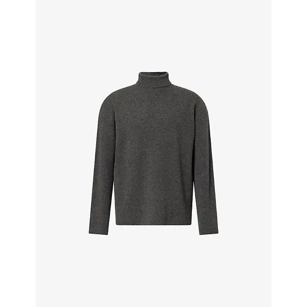 THE ROW Twisted Funnel-neck Cashmere Jumper