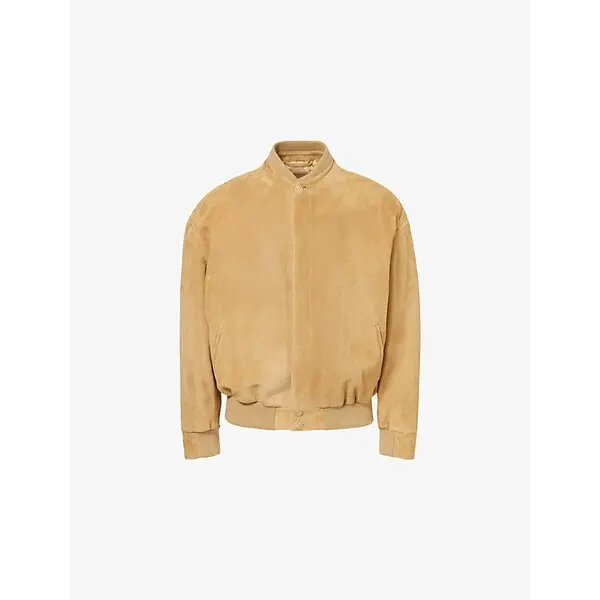 THE ROW Suede Bomber Jacket