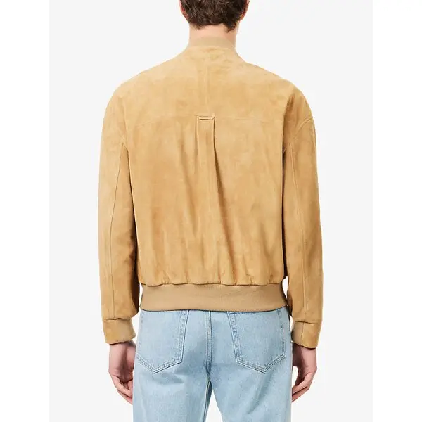 THE ROW Suede Bomber Jacket