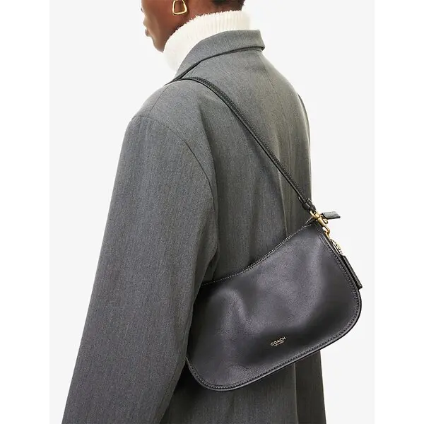 COACH Waverly Structured Leather Shoulder Bag