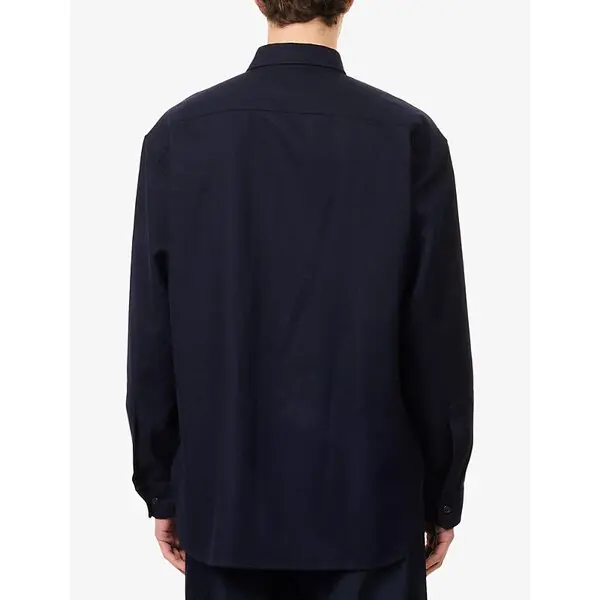 Dries Van Noten Croom Embroidered Wool Shirt