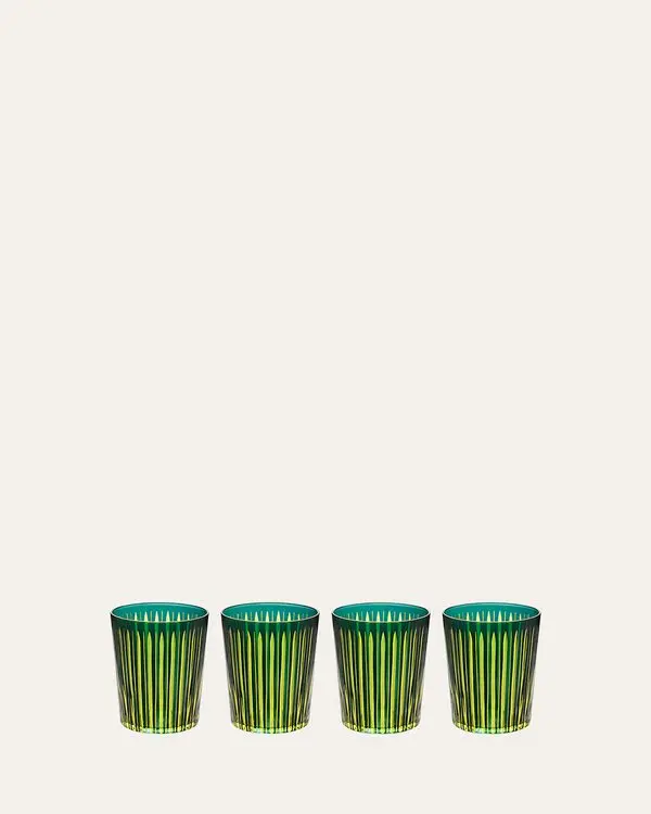 L'Objet Prism 17 Oz. Highball Glasses, Set Of 4 - Grnylw