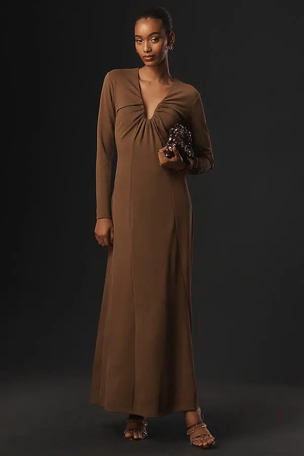 fitted lace wedding dress Tropez Knit Maxi Dress main image 1