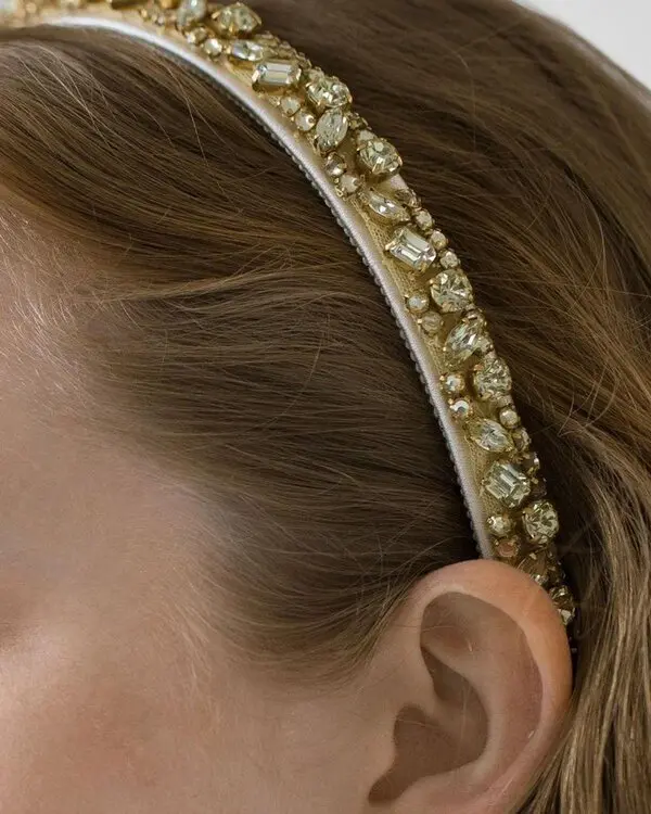 JENNIFER BEHR Essen -embellished Headband - Yellow