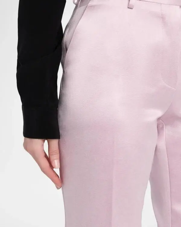TOM FORD Satin Tailored Straight-leg Pants