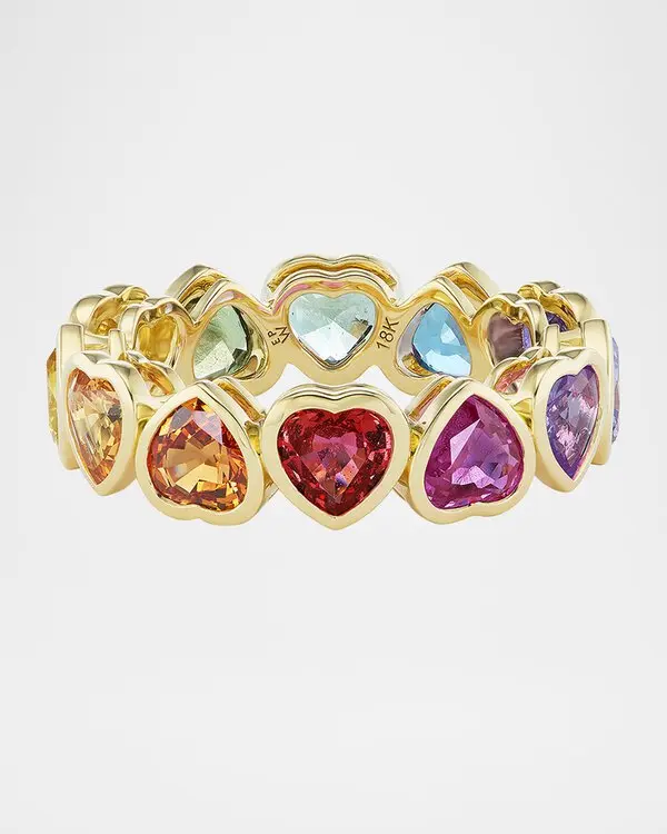 EMILY P. WHEELER I Heart Rainbows Eternity Ring - Yellow Gold