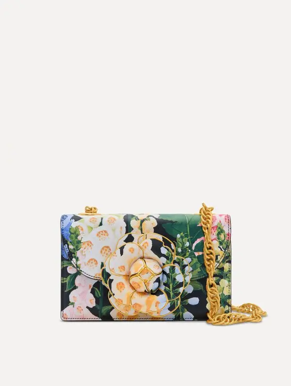 Oscar De La Renta Foxglove Printed Tro Bag - Multi