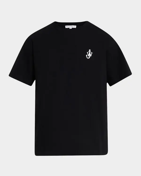 JW Anderson Embroidered Anchor T-shirt - Black