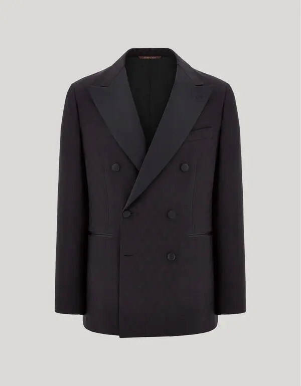 Canali Double-breasted Modern Fit Tuxedo Jacket In A Wool And Silk Blend