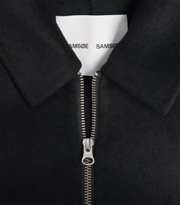 SAMSØE SAMSØE Wool-blend Zip-up Jacket