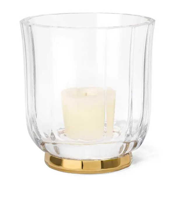 Aerin Crystal Delmara Candle Holder - Clear