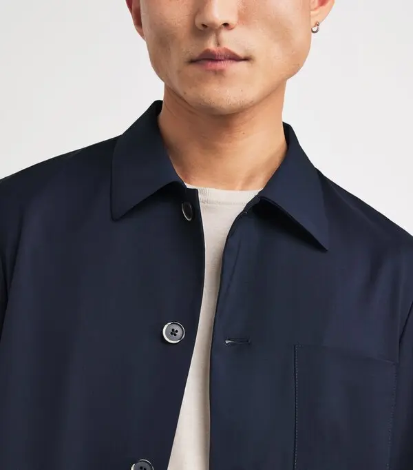 Barena Venezia Tropical Virgin Wool Overshirt