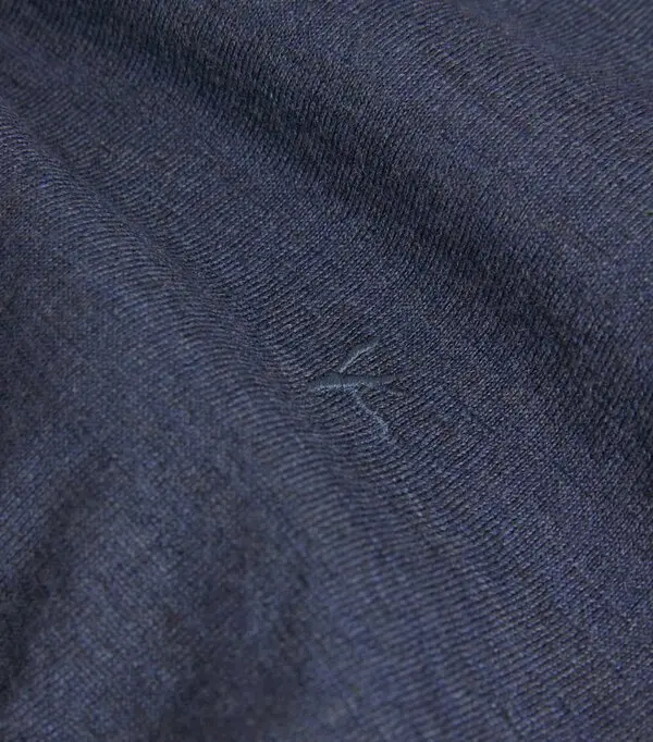 Isaia Wool Crew-neck Sweater - Blue