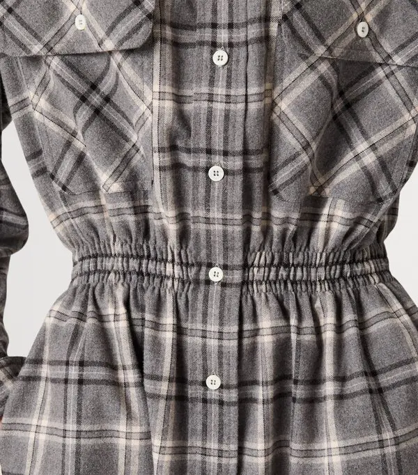 Miu Miu Cotton Flannel Mini Dress