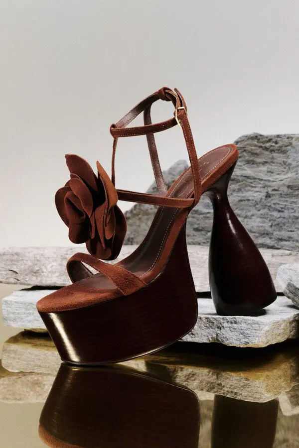 PatBO Leila Platform Sandals - Brown