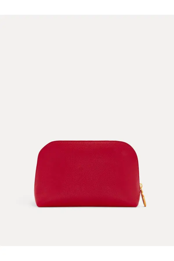 Oscar De La Renta Medium Cosmetic Case - Red
