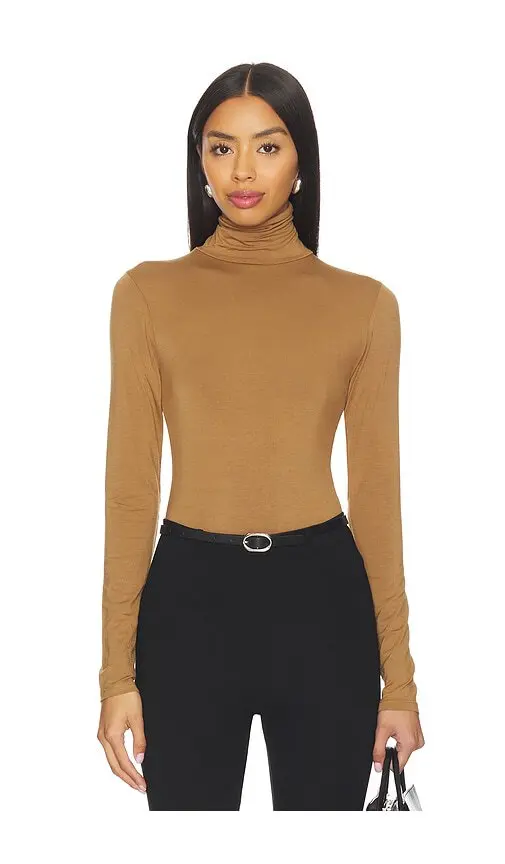 Michael Costello X Revolve Turtleneck Top - Camel