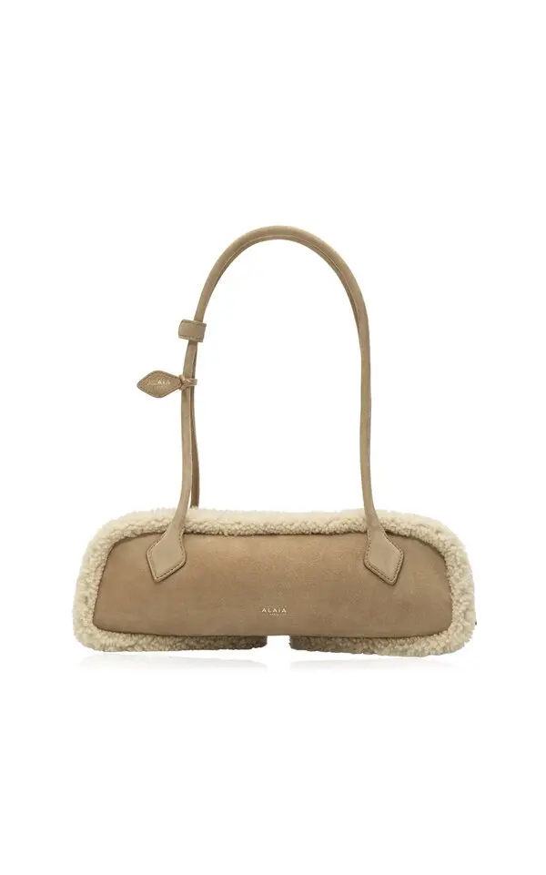Alaïa Le Teckel Medium Shoulder Bag - Camel