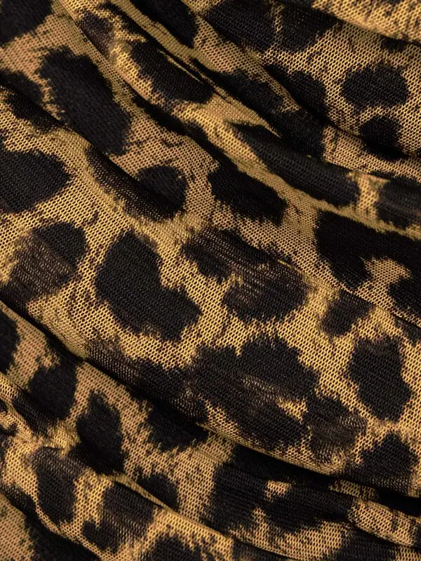 Saint Laurent Leopard-print Mini Dress
