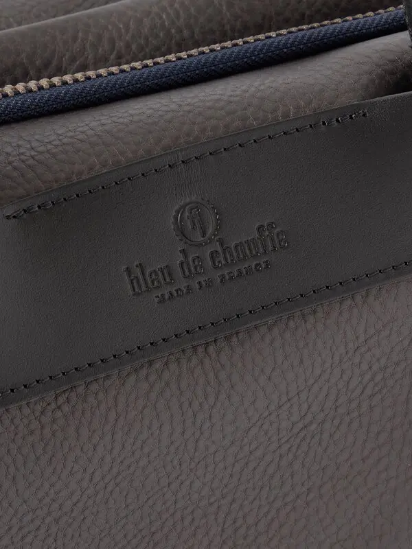 BLEU DE CHAUFFE Bowling Full-grain Leather Weekend Bag