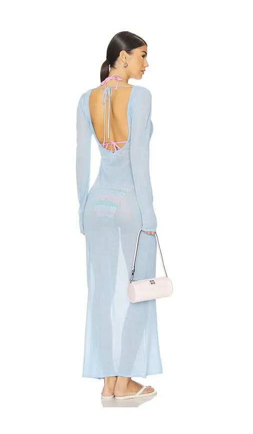 PQ Ada Cover Up Maxi Dress In Baby Blue - Tallulah