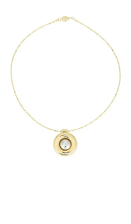 LUV AJ The Chrome Orb Pendant Necklace - Gold