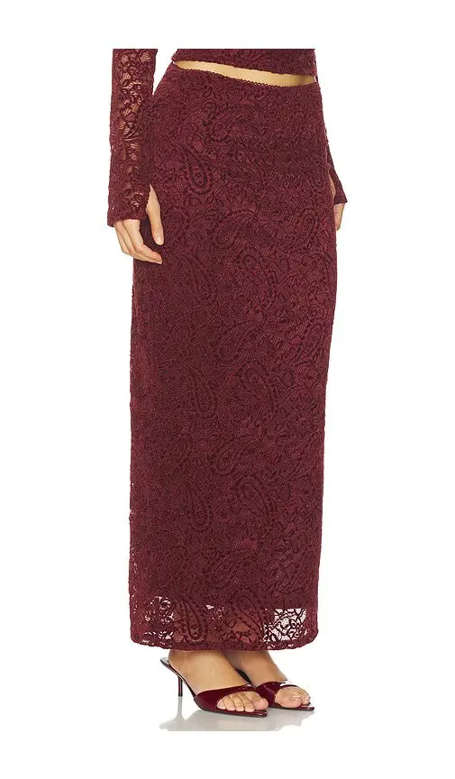 NIA Selena Lace Skirt - Cocoa