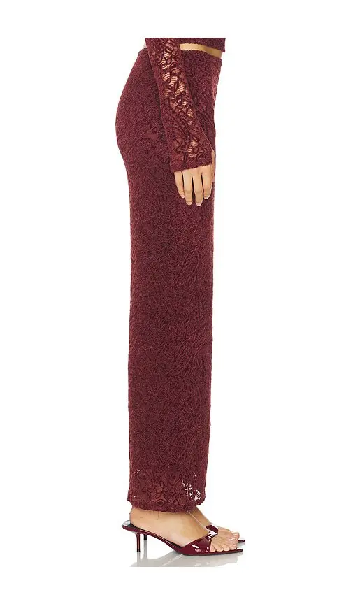 NIA Selena Lace Skirt - Cocoa