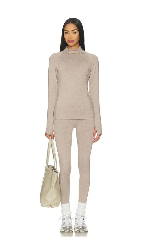 Varley Always Warm Baselayer Top - Taupe Marl