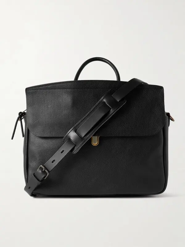 BLEU DE CHAUFFE Business Zeppo Full-grain Leather Briefcase