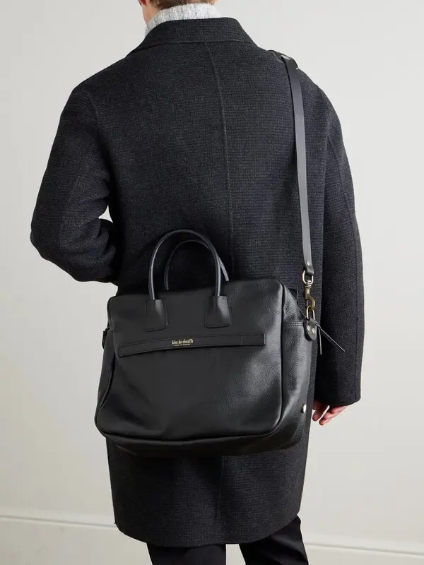 BLEU DE CHAUFFE Business Zeppo Full-grain Leather Briefcase