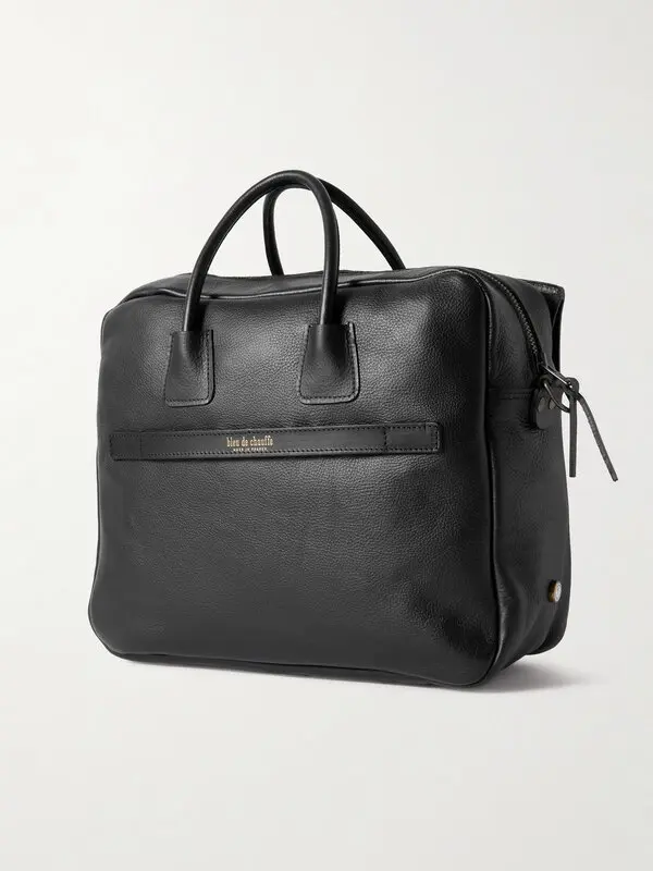 BLEU DE CHAUFFE Business Zeppo Full-grain Leather Briefcase