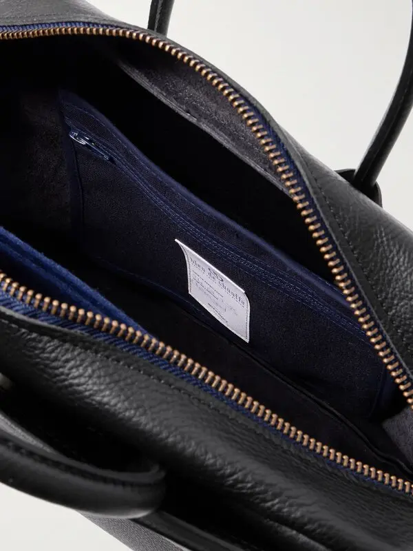 BLEU DE CHAUFFE Business Zeppo Full-grain Leather Briefcase