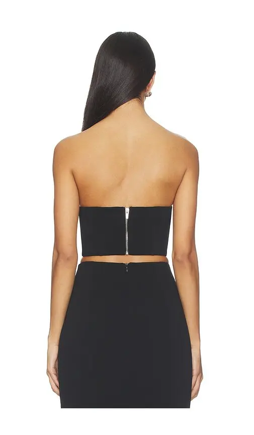MILLY Metallic Heart Applique Tube Top