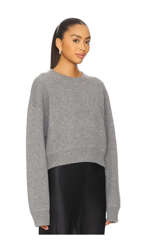 Soft Goat Cashmere Double Faced Crewneck Pullover