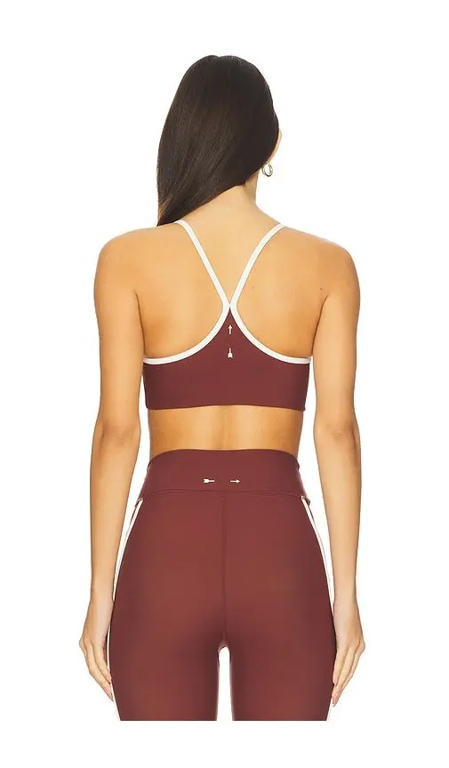 The Upside Adesa Scoop Danni Sports Bra In Burgundy - Maroon