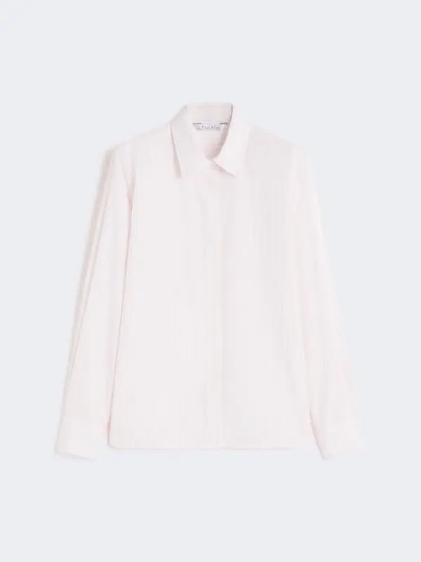 Max Mara Striped Cotton Poplin Shirt