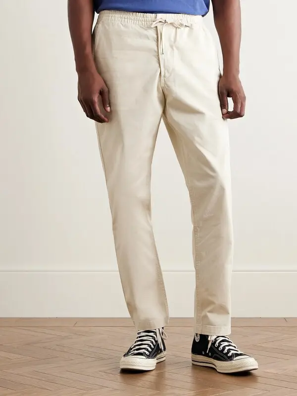 Polo Ralph Lauren Prepster Tapered Cotton-blend Twill Drawstring Trousers